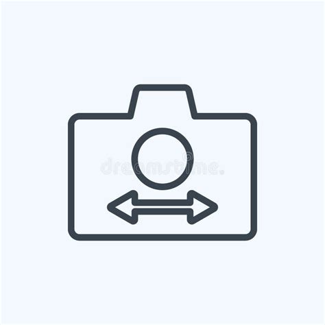 Caméra Adapté Au Symbole De Montage Photo Style De Ligne Conception Simple Modifiable