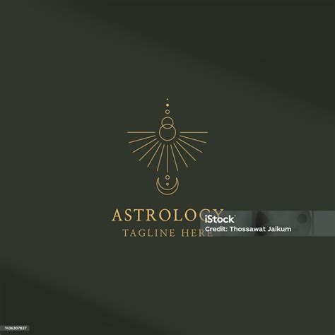 Astrology Logo Design Template Stock Illustration Download Image Now Abstract Advertisement