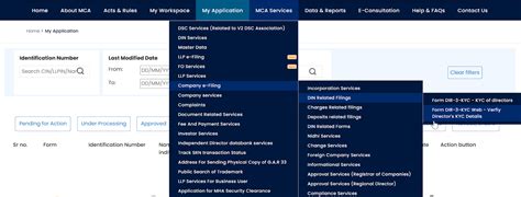 How To File Dir 3 Kyc Web Form Through Mca V3 Bethefirst