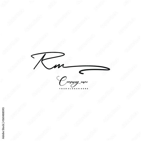 Rm Initials Signature Logo Handwriting Logo Vector Templates Hand