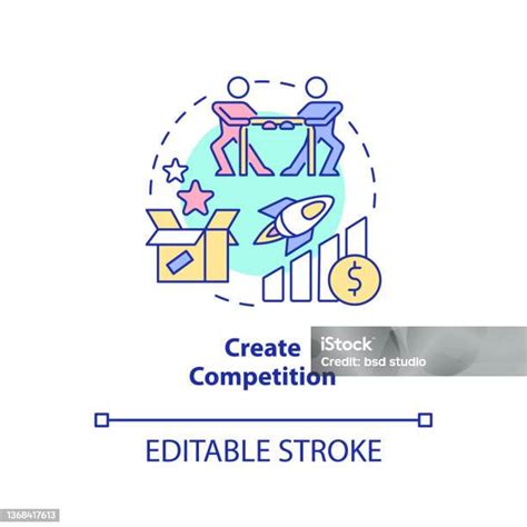 경쟁 개념 아이콘 만들기 개념에 대한 스톡 벡터 아트 및 기타 이미지 개념 개발 경쟁 Istock