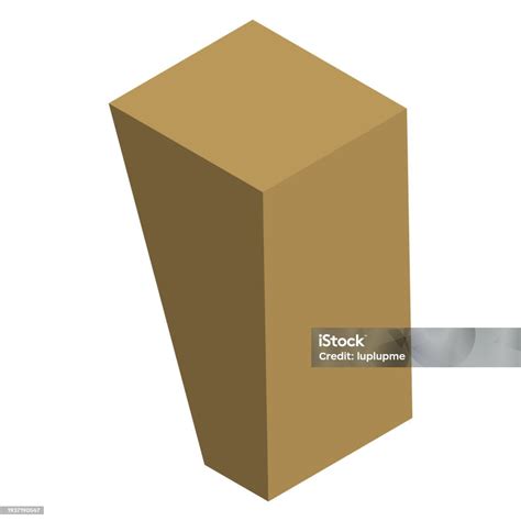 흰색 배경에 등각 투영 갈색 판지 상자입니다 포장 디자인 및 배송 개념 간단한 3d 컨테이너 벡터 일러스트 레이 션 0명에 대한