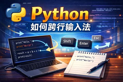 Python如何跨行输入法 Python如何跨行输入法