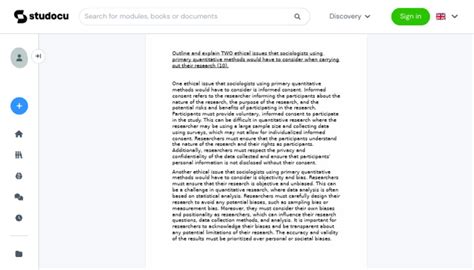 Outline And Explain Two Ethical Issues That Sociologists Using Primary