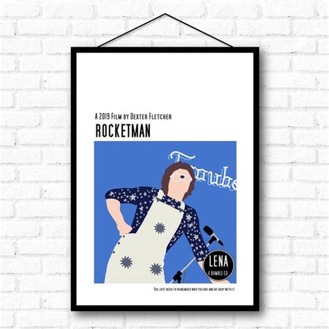 Rocketman Inspired Print Movie Musical Poster Movie Poster Etsy Uk