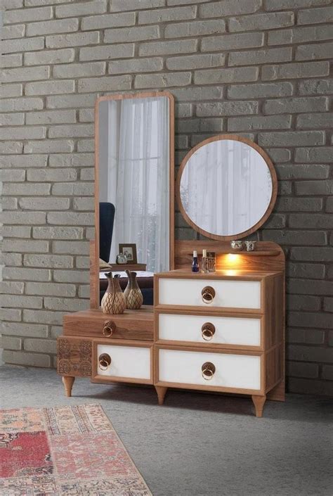Jvmoebel Kommode Schlafzimmer Kommode Mit Spiegel Holz Möbel Luxus Möbel