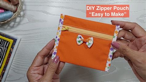 Diy Cute Zipper Pouch Coin Purse Wallet Zipper Pouch Sewing