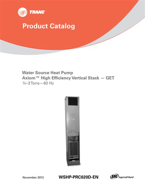 Trane Vertical Stack Wshp Catalogue Prc020d En 1113