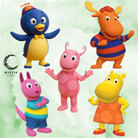 🐉 The Backyardigans Complete Collection 5 3d Figures・ Stl File For 3d