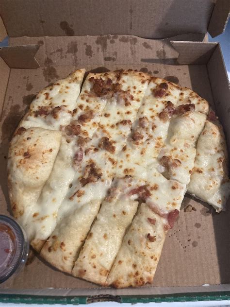 Papa Johns Bacon Cheese Sticks What They Show Vs What You Get Trash