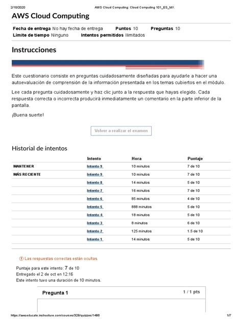 Aws Cloud Computing Cloud Computing 101 Es Mx4 Pdf Servicios