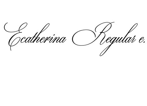 Ecatherina Regular Ex2 Fuente Webfont And Desktop Myfonts