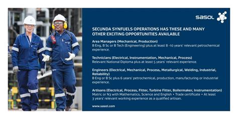 Sasol On Linkedin Sasol Secunda Synfuels Operations Has Many Exciting