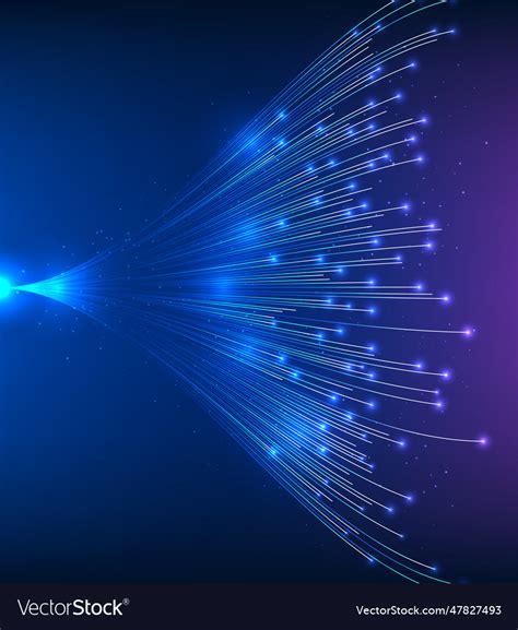 big data technology the overlapping lines vector image