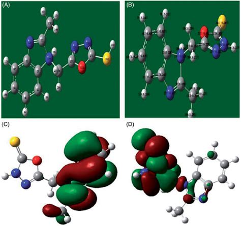 Optimized Geometry Of A Thiol B Thione Tautomers Of Protonated