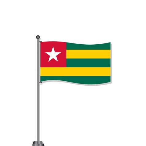 Illustration Of Togo Flag Template 13371320 Vector Art At Vecteezy