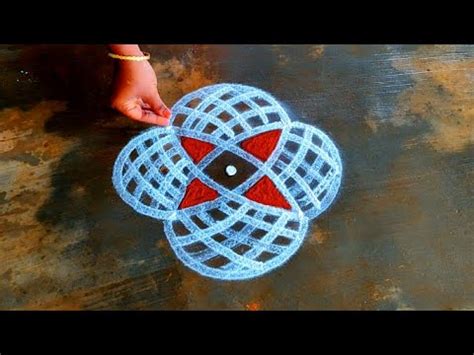 Puratasi Madham 2 Sangu Kolam Latest Muggulu Designs Navaratri Rangoli