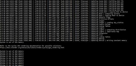 Blender System Is Out Of GPU Memory Issue 30 Princeton Vl
