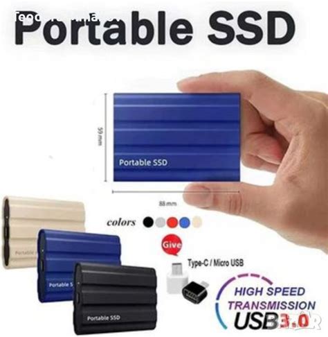 2 бр PRVDV 2TБ външен хард диск USB 3.0 преносим SSD в Външни хард ...