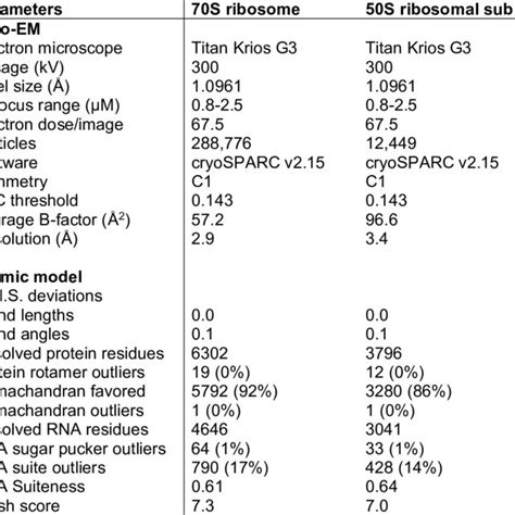 Cryo Em Data Collection And Model Refinement Details Download Scientific Diagram