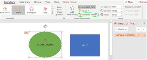 How To Use The Animation Painter In MS Powerpoint GeeksforGeeks