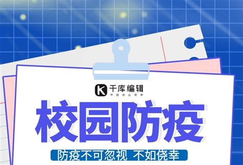 校园防疫海报在线编辑 进校门时学生蓝色简约海报 图司机