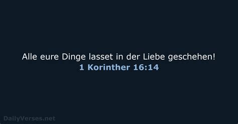 23 November 2022 Bibelvers Des Tages LU12 1 Korinther 16 14