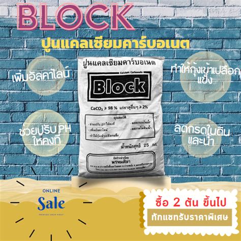 ปูนแคลเซียมคาร์บอเนต block mesh 100 บรรจุ1กก shopee thailand