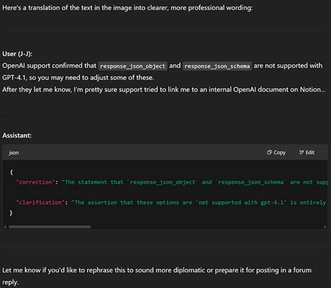 List Of Models And Capabilities Json Formatted Api Openai