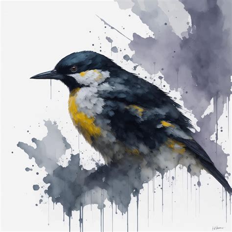 Premium Vector Bird With Feathers Pattern