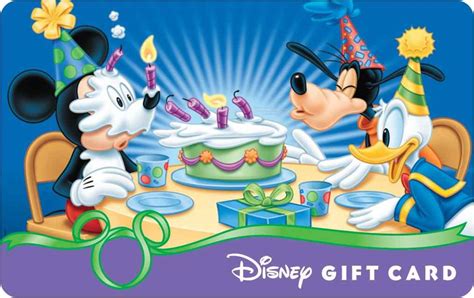 Изображение Happy Birthday Disney T Card Mickey Goofy And Donald