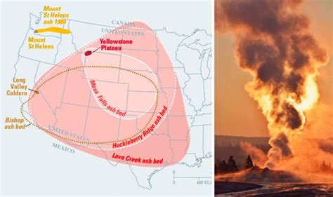 Yellowstone Caldera Eruption Map Magma Under Yellowstone Supervolcano