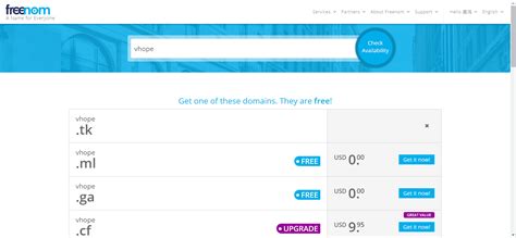 Freenom 免费域名申请 And 自动域名续费 Victorhongs Blog