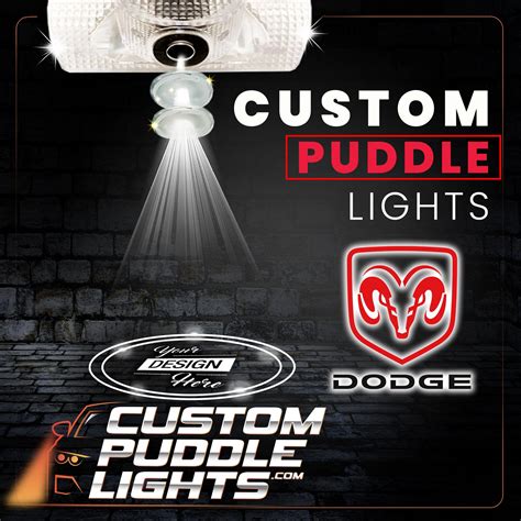 Custom Led Courtesy Door Projector Puddle Lights For Dodge Custom Puddle Lights