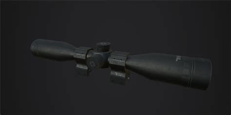 Rifle Scope Free 3d Model 3ds Max Fbx Sldprt Free3d
