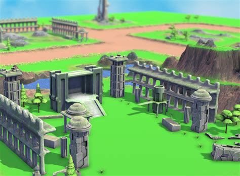 Tileable 3d Terrain Generator Low Poly Environment Asset Pack
