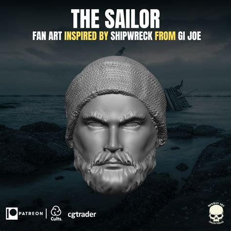 The Sailor Head 3d Printable File Donman Art