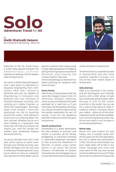 My Article Published In Umt 2020 Magazine ️ Malik Shahzaib Saleem