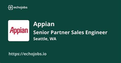 Appian Is Hiring Senior Partner Sales Engineer Seattle Wa Java C