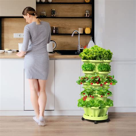 Tectsia Strawberry Stacking Planters Vertical Garden