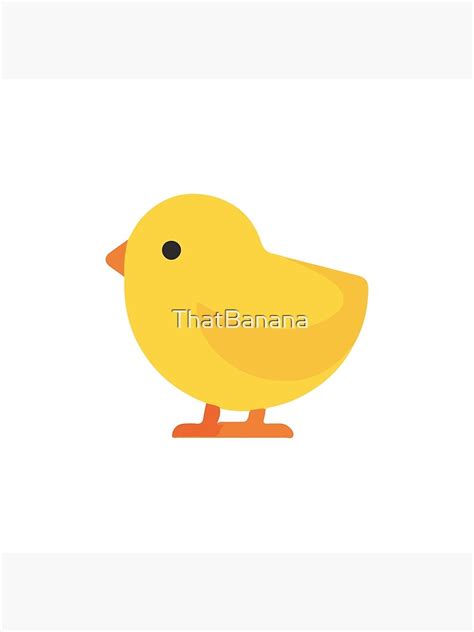 Duck Emoji Poster For Sale By Thatbanana Redbubble