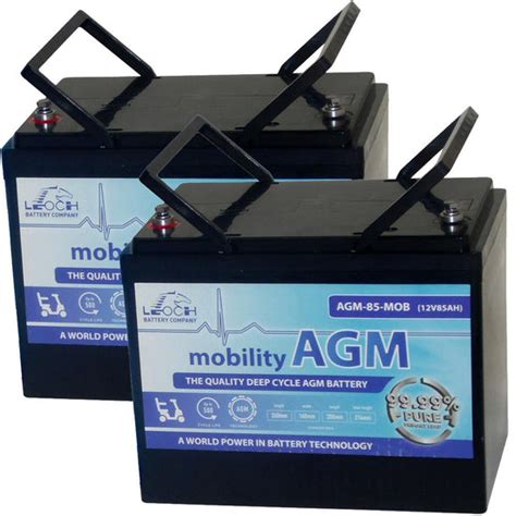 Abilize Vapour X75 75ah Mobility Scooter Batteries 2 Pack