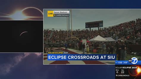 2024 Total Solar Eclipse Totality In Carbondale Il And Near Totality In Chicago Bring Crowds