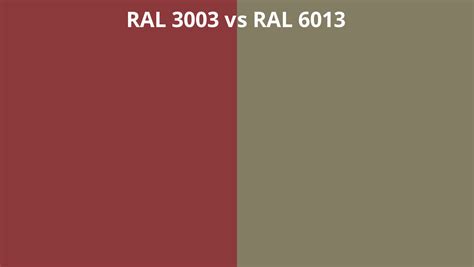 Ral 3003 Vs 6013 Ral Colour Chart Uk