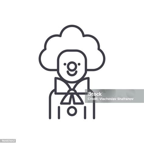 광대 블랙 아이콘 개념입니다 어릿광대 평면 벡터 기호 기호 그림입니다 Pyrotechnic Effects에 대한 스톡 벡터 아트