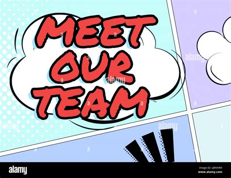 Text Showing Inspiration Meet Our Team Conceptual Photo Presentation