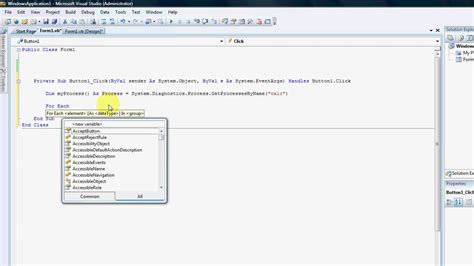 Vb Net How To Kill A Process From Your Project Youtube