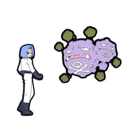 Pokemon Team Rocket James And Weezing Enamel Pin Set Pokeperu Store