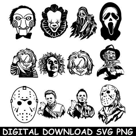 1800 Horror Movie Characters Svg Bundle Freddy Svg Scream 42 OFF