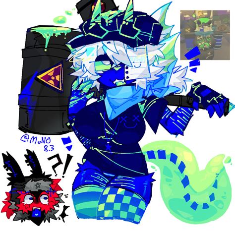 Rule 34 1girls Artist Signature Blue Clothing Blue Skin Breasts Clothed Dated Female Munooo137